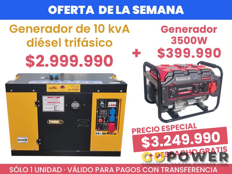 GENERADOR DIÉSEL DE 30 KVA | GoPower · Herramientas y Maquinas Industriales