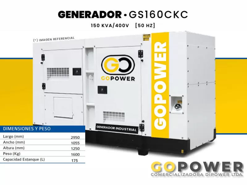 Generador de 150 kvA | GoPower · Herramientas y Maquinas Industriales